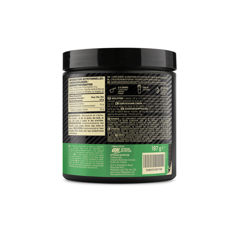 Creatine Powder, 187 g, Optimum Nutrition