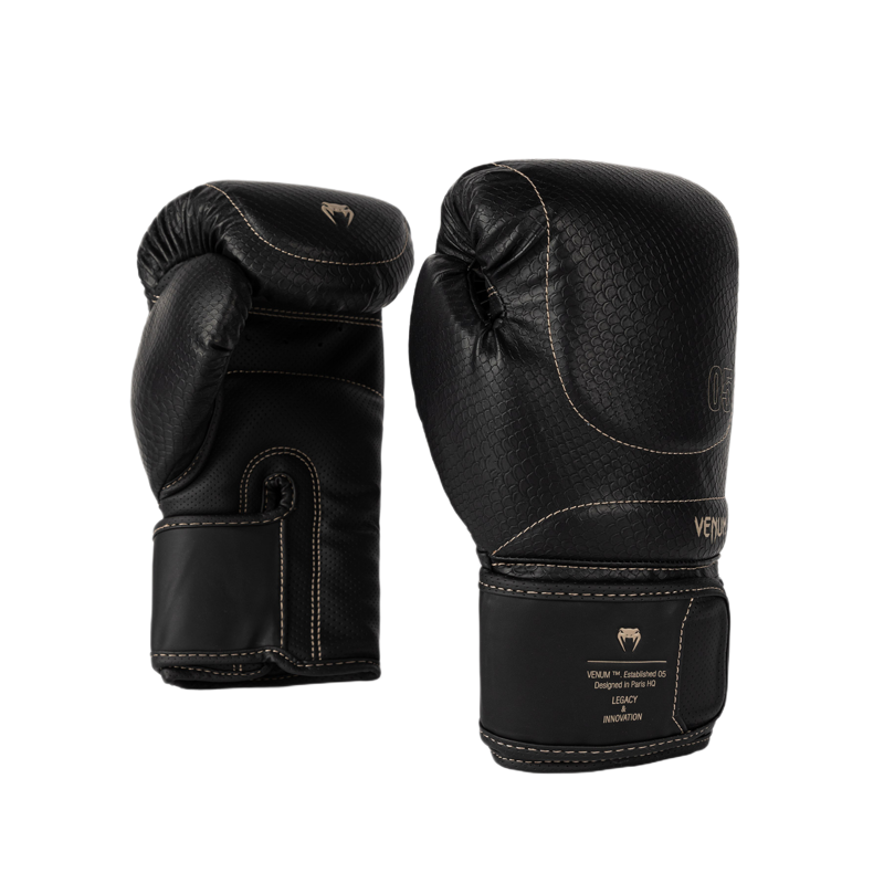 Venum Impact Evo Scales Boxing Gloves, Black
