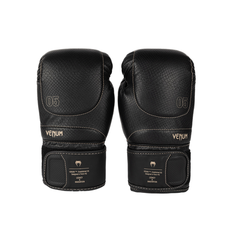 Venum Impact Evo Scales Boxing Gloves, Black