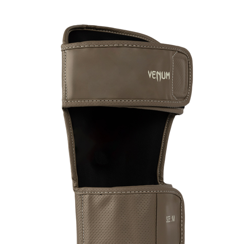 Venum Impact Evo Scales Shin Guards, Brown