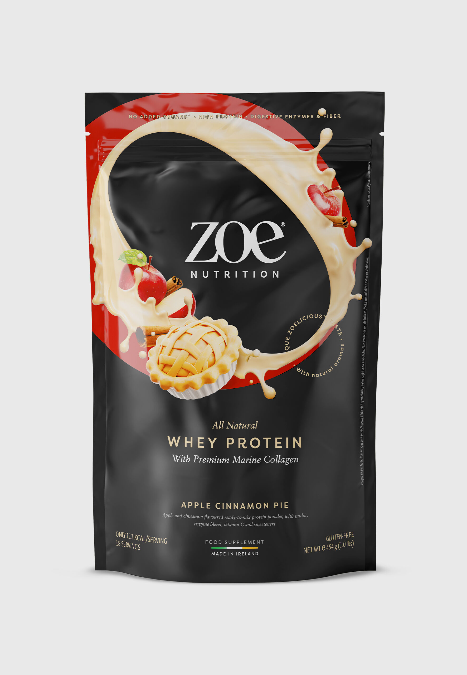Whey Collagen, Apple Cinnamon Pie, 454 g | zoe®