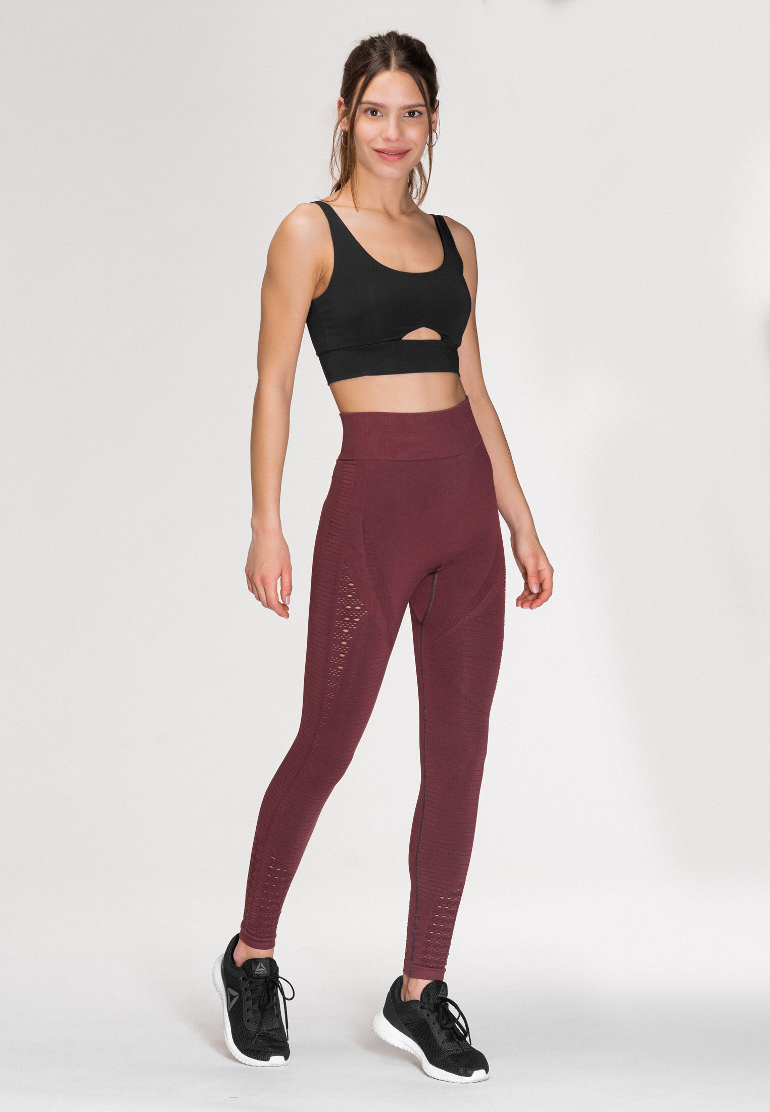 EVOLUTION SEAMLESS LEGGINGS, PLUM